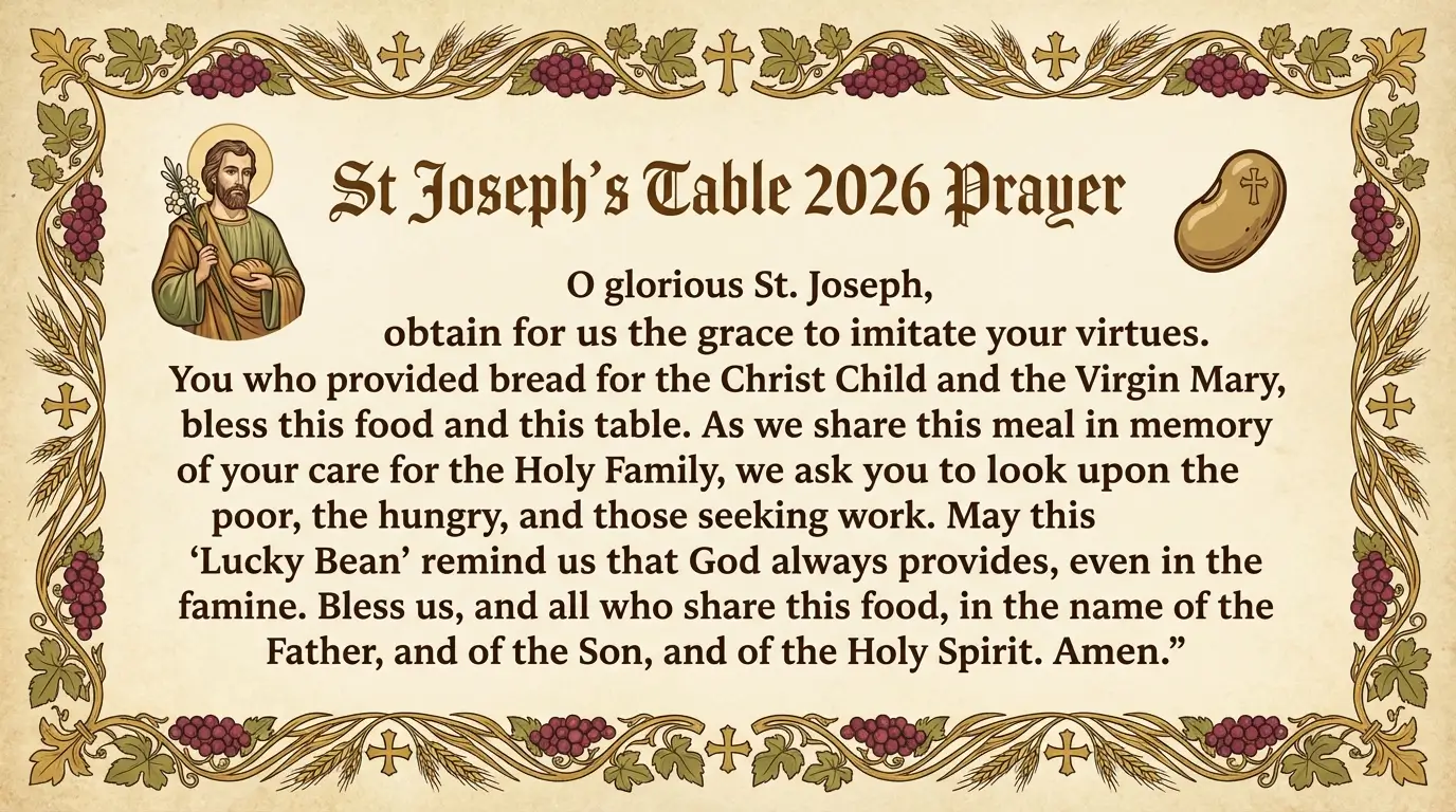 St. Joseph’s Table 2026: Guide for Parishes and Families (March 19 ...
